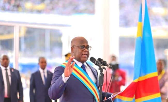 Félix Tshisekedi, prêtant serment pour un second mandat – LA PREMIERE ...